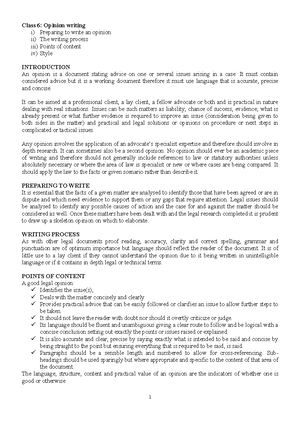 Legal Writing and Drafting - ATP Revision - CHAPTER 1: INTRODUCTION TO ...