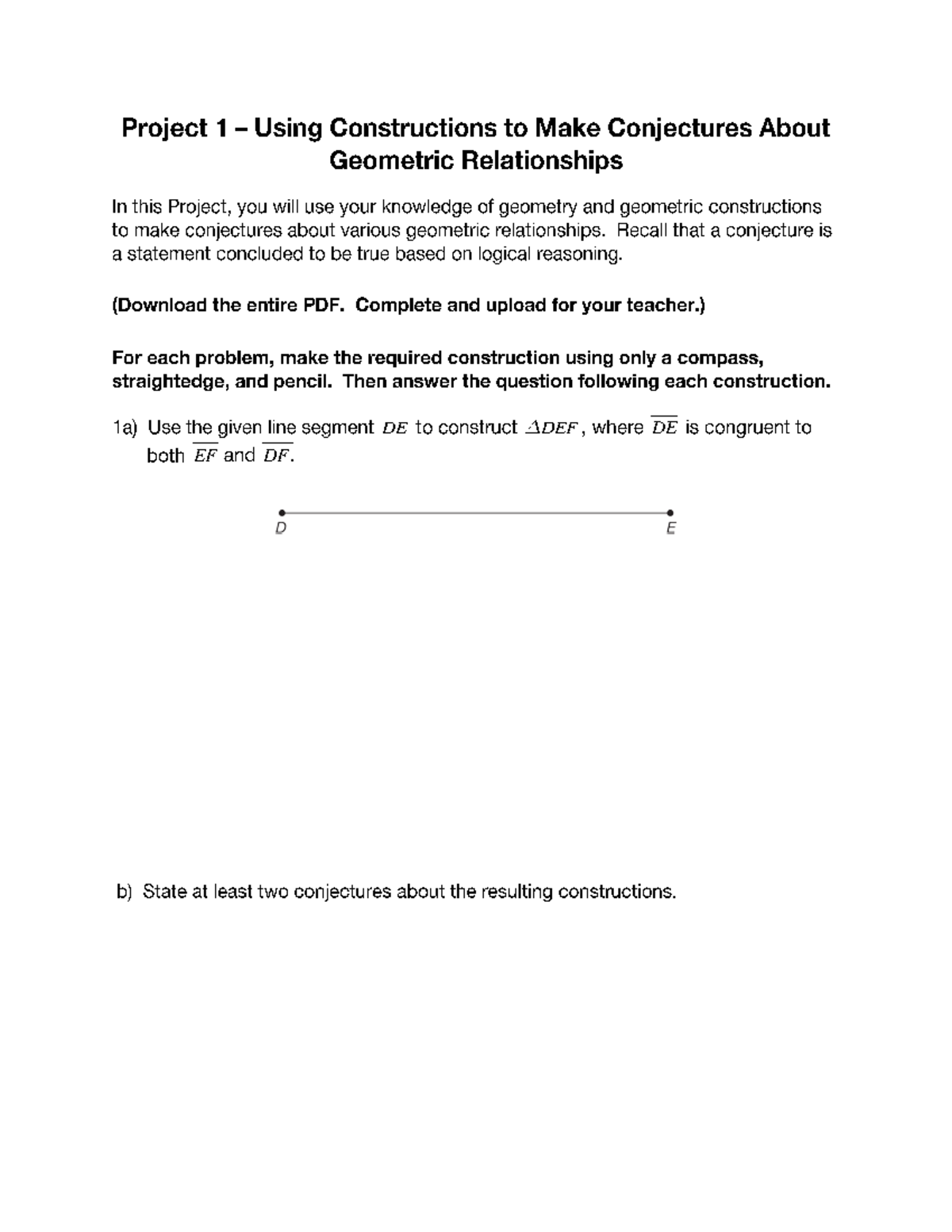 Using Constructions to Make Conjectures About Geometric Relationships ...
