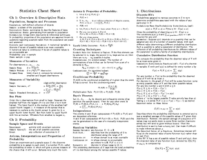 Probability cheatsheet - Compiled by William Chen (wzchen) and Joe Blitzstein, with ...