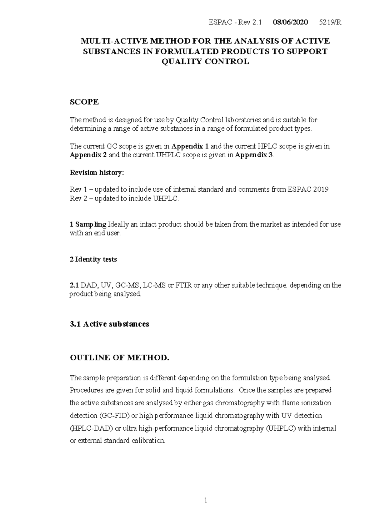 MAM Method Rev 21 June 2020 - MULTI-ACTIVE METHOD FOR THE ANALYSIS OF ...