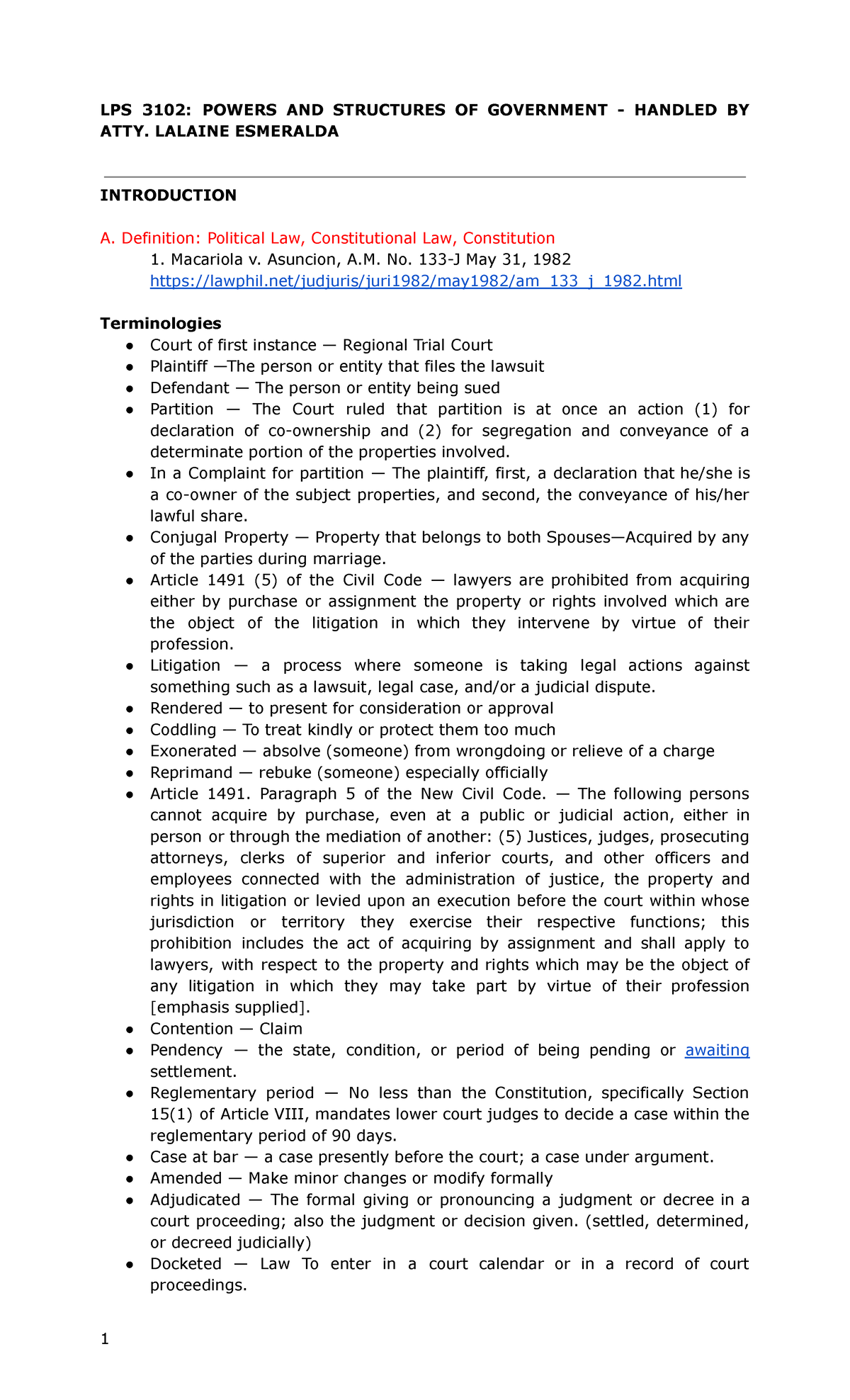 Notes-LPS-3102 - Powers-AND- Structures-OF- Government- Handled-BY-ATTY ...