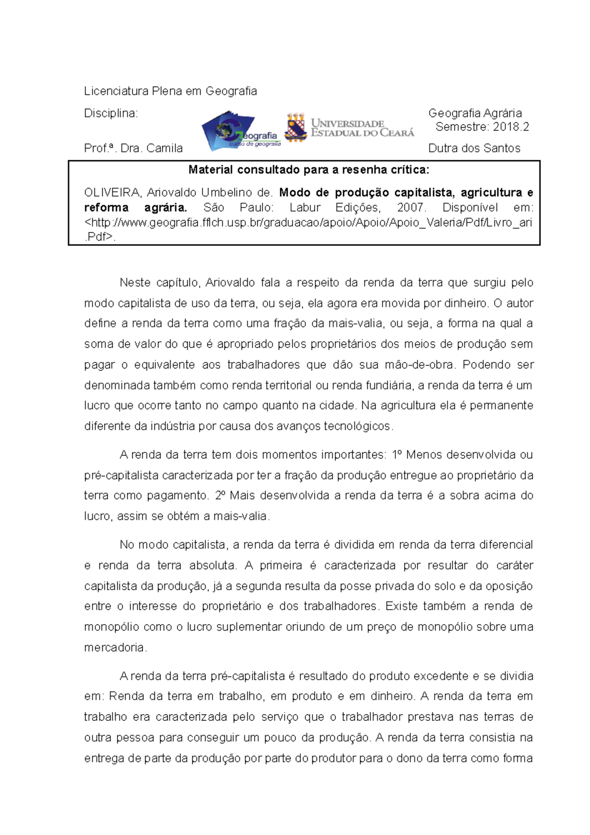 Exemplos De Resenhas Academicas - NAZAEDU