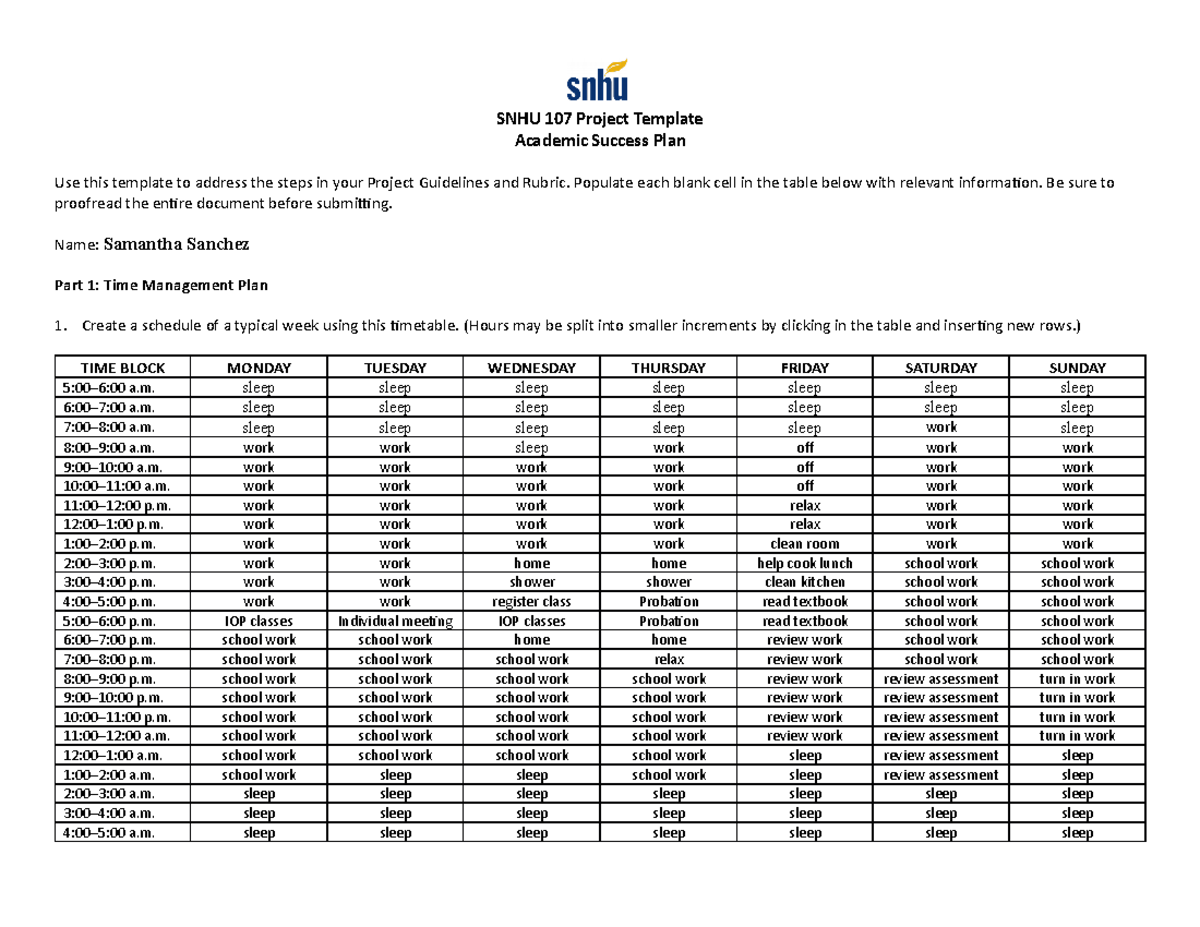 SNHU 107 Final Project Template - SNHU 107 Project Template Academic ...