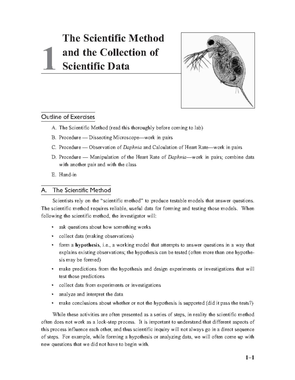 1021-1 - Lab Packet for lab 1 - The Scientific Method and the Collection of 1 Scientific Data ...