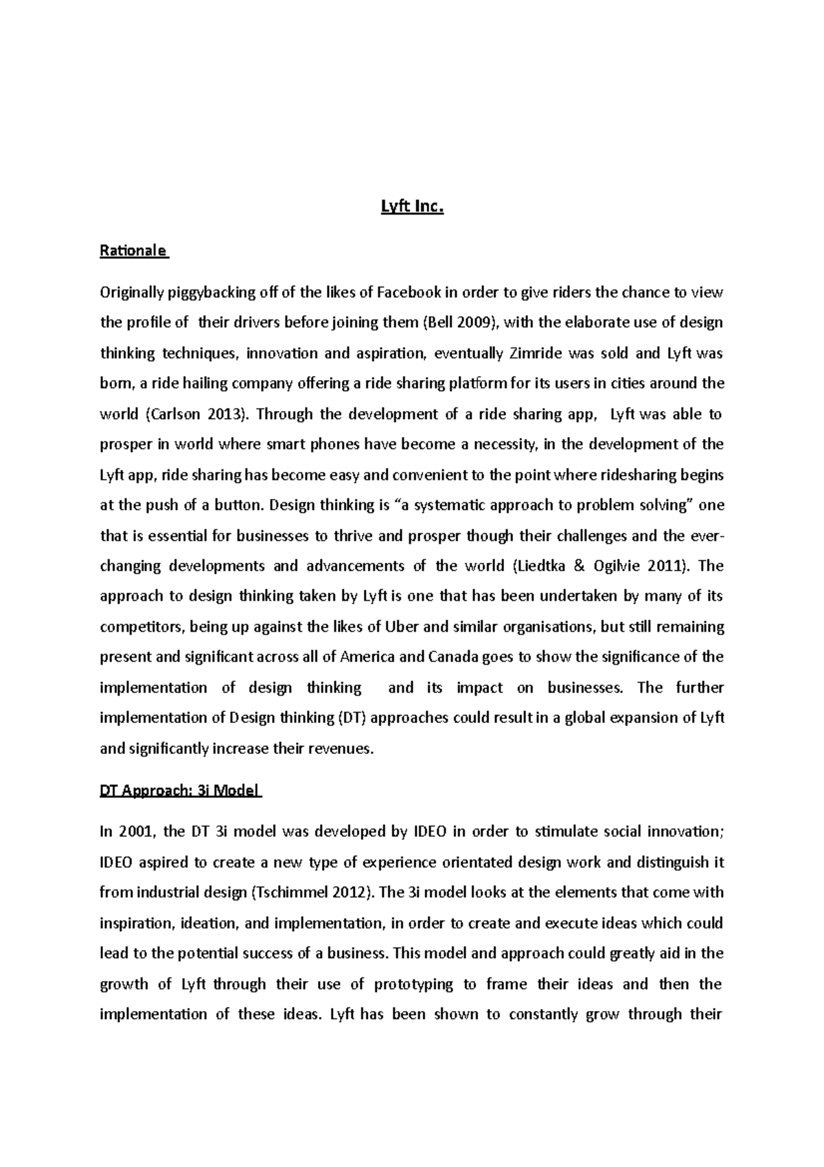 DT business proposal - Lyt Inc. Raionale Originally piggybacking of of ...
