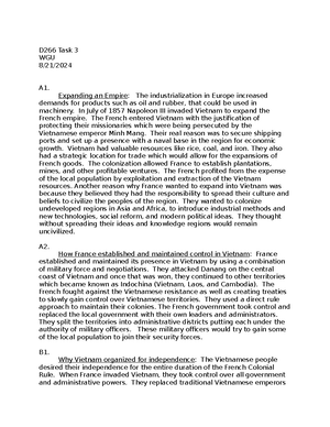 [Solved] B Describe the process of decolonization and the creation ...