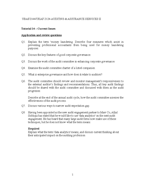 Sep 18 ACCA AAA int Question paper - Strategic Professional – Options ...