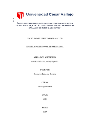 Ficha DE Evaluación -DIAG-INFO - Sesión 4 - 2024-1 - AULA TURNO TEMA Evaluación Psicológica ...