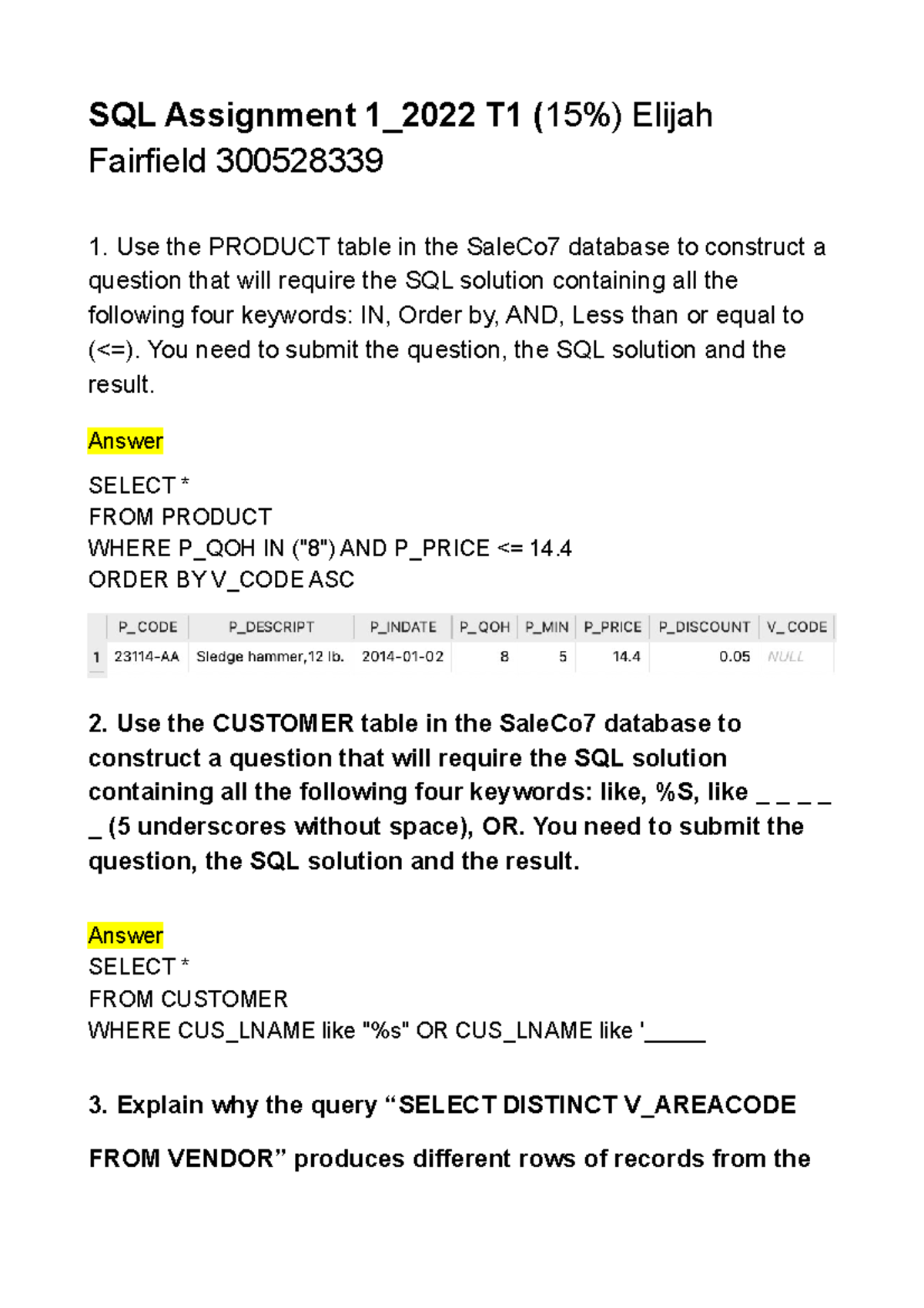 300528339 Info 151 - xcdv - Databases - Victoria University - Studocu