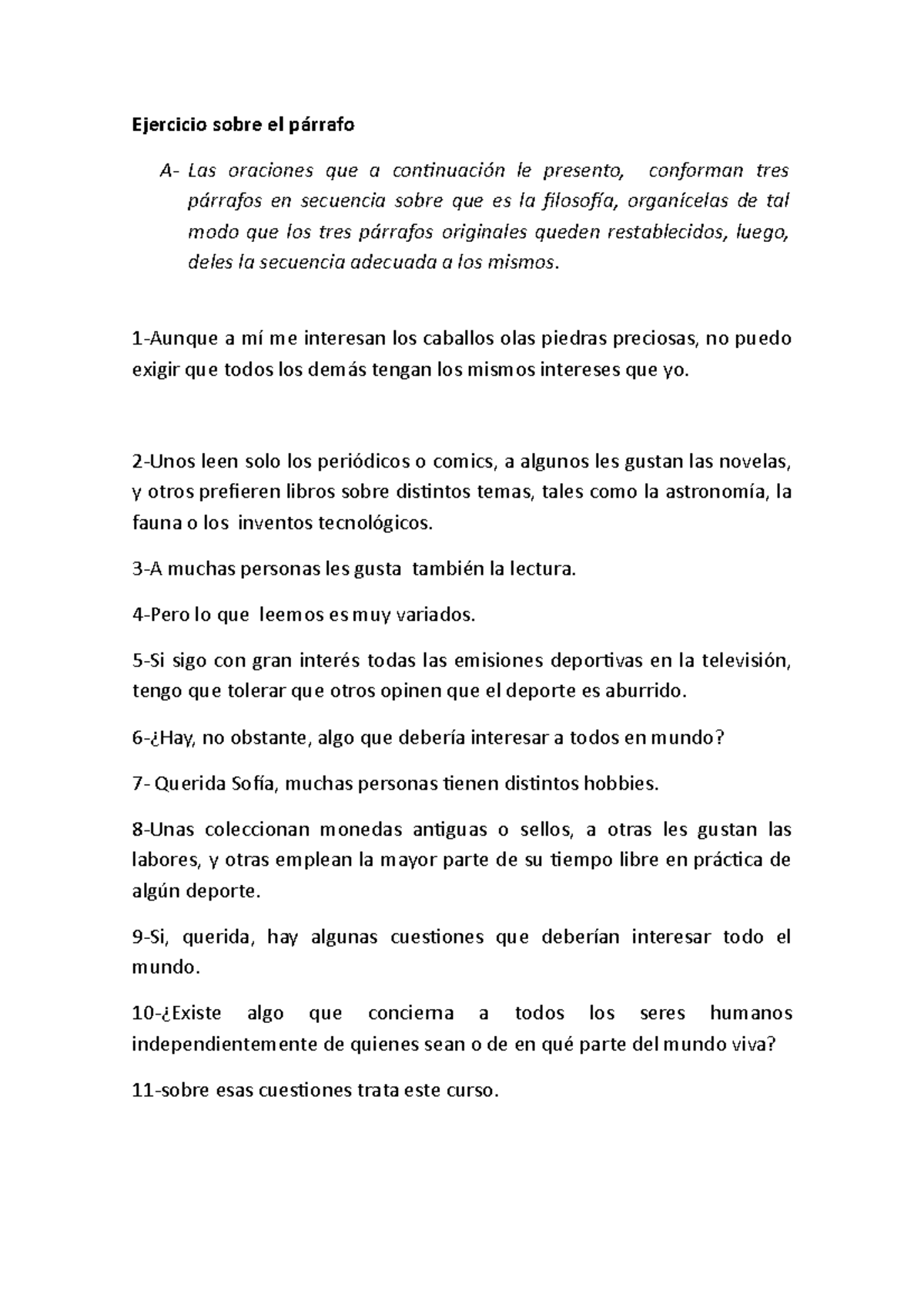 017656 Practica S0BRE EL Parraf 0 Digitada - Ejercicio sobre el párrafo ...