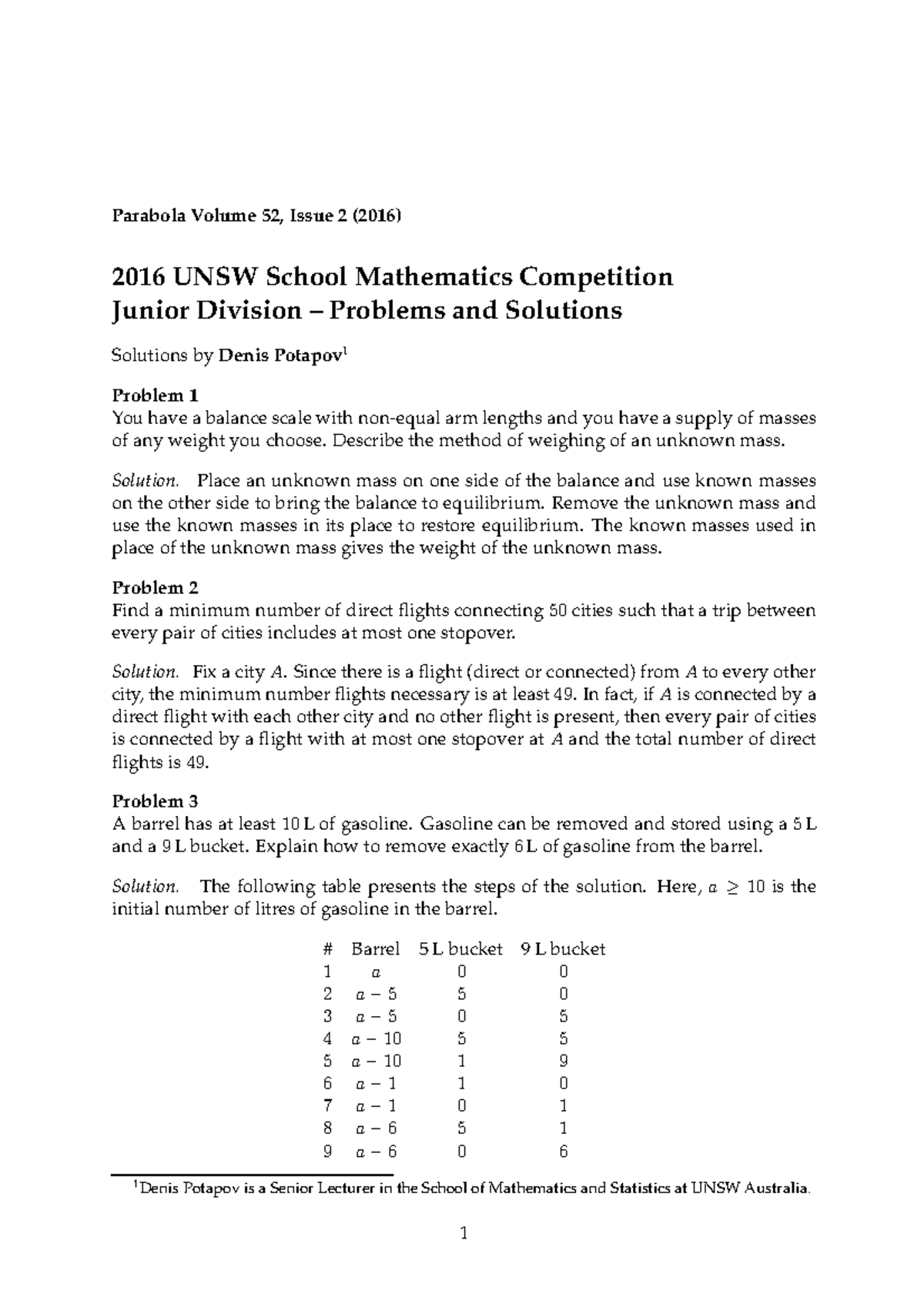 Maths competition papers for practice and revision of techniques ...