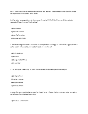 UTS2 - Understanding the Self Quizzes - Here's a quiz about the ...