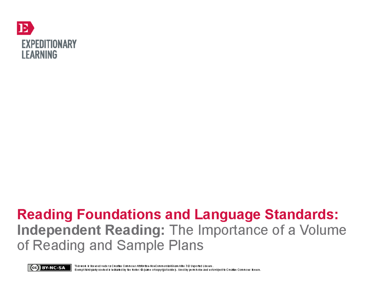 5 independent reading - notes - Reading Foundations and Language ...