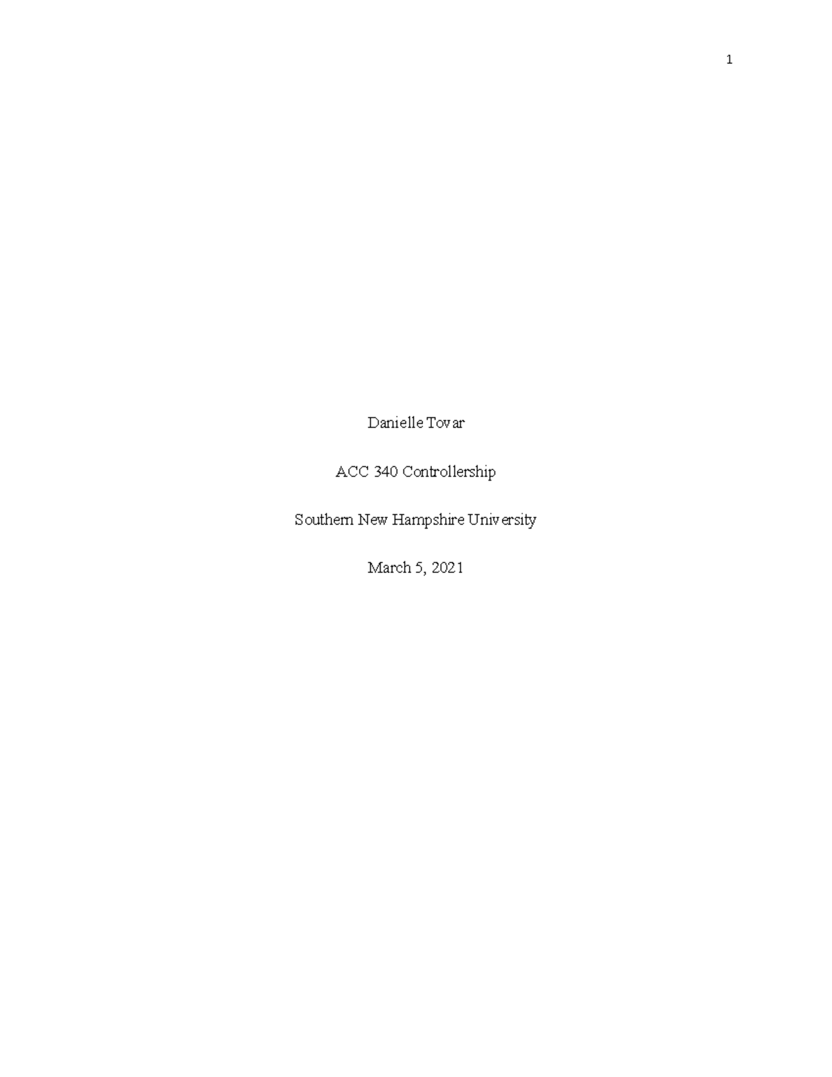 1-2 Homework Module One Homework - Danielle Tovar ACC 340 ...