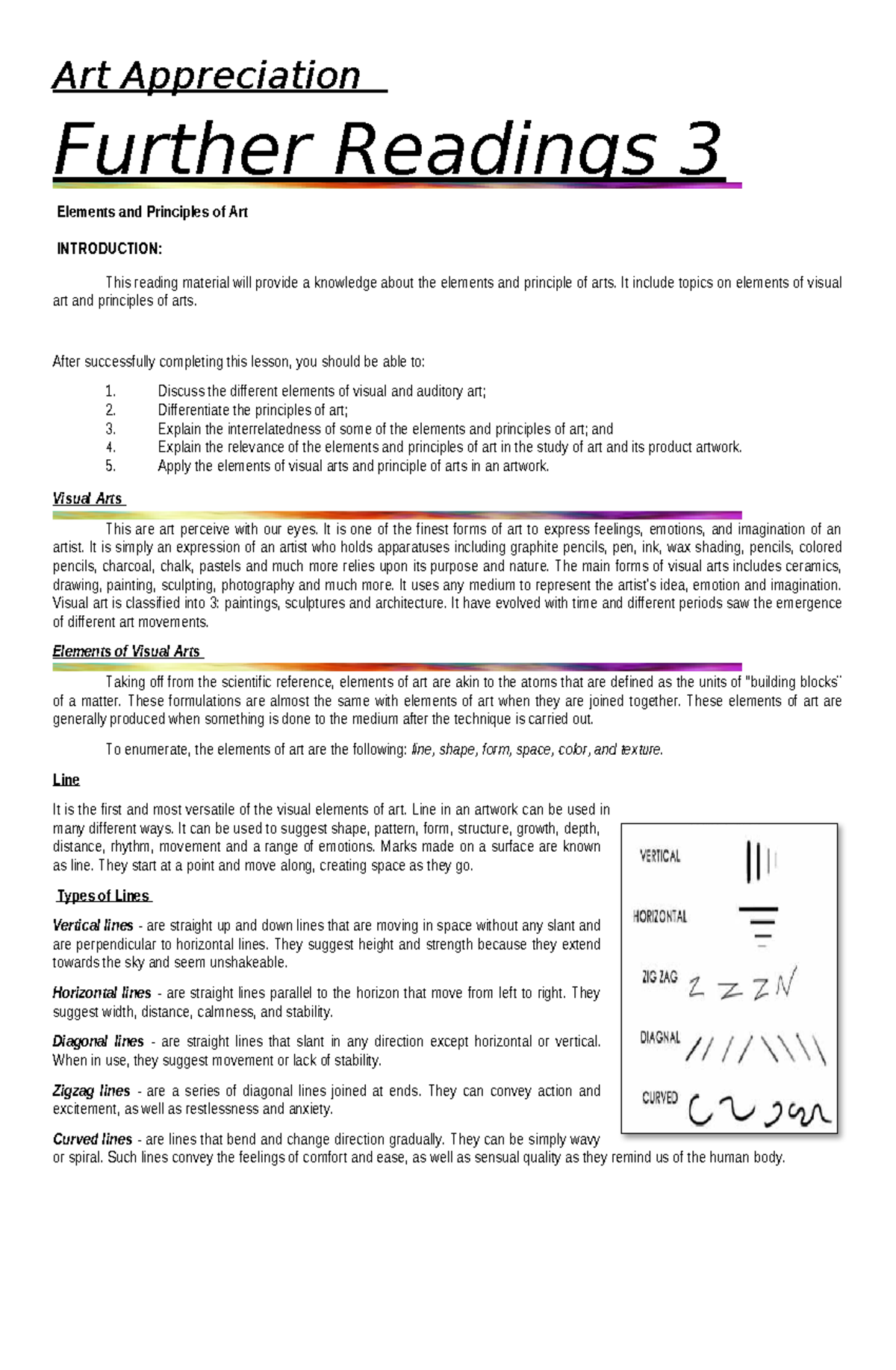 Art-Appreciation - It is all about ELEMENT AND PRINCIPLES OF ART - Art ...