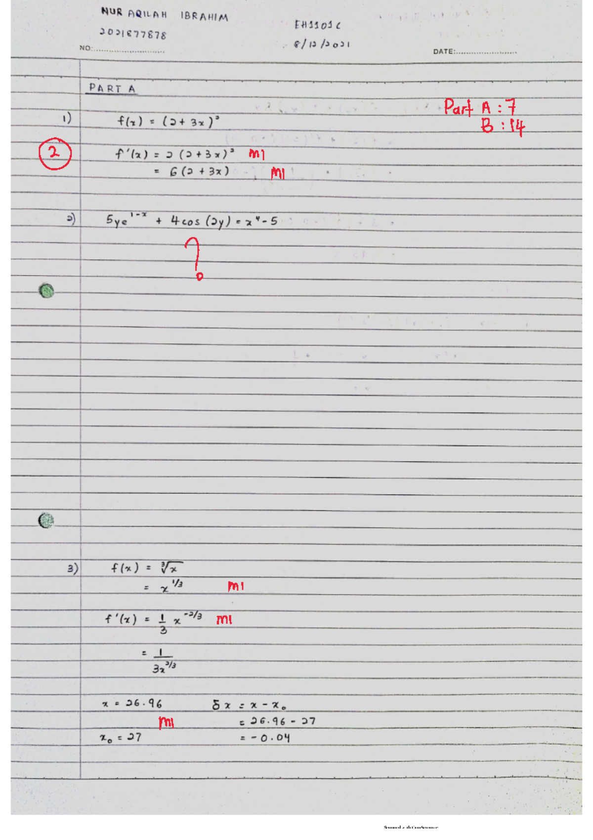 Assessment 2 Mat183 Nur Aqilah Pre Calculus Studocu