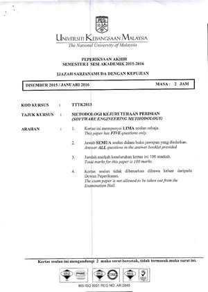 Network Programming TTTN3223 - KEBANGSAAN MALAYSIA The Universm ...