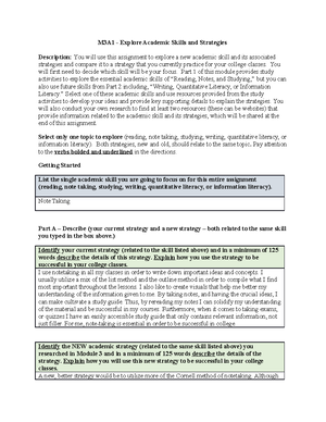 Student Success Module 4 Assessment 2 - SLS1101 - IRSC - Studocu
