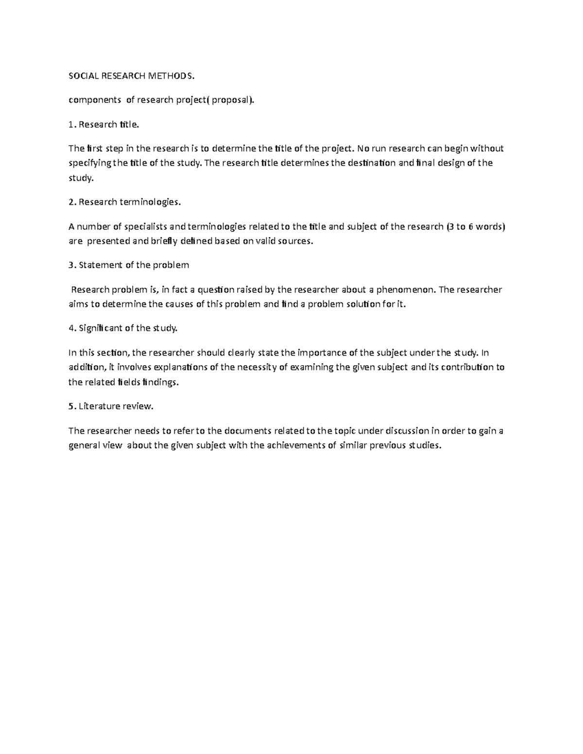 Social Research SOCIAL RESEARCH METHODS Components Of Research social-research-social-research-methods-components-of-research