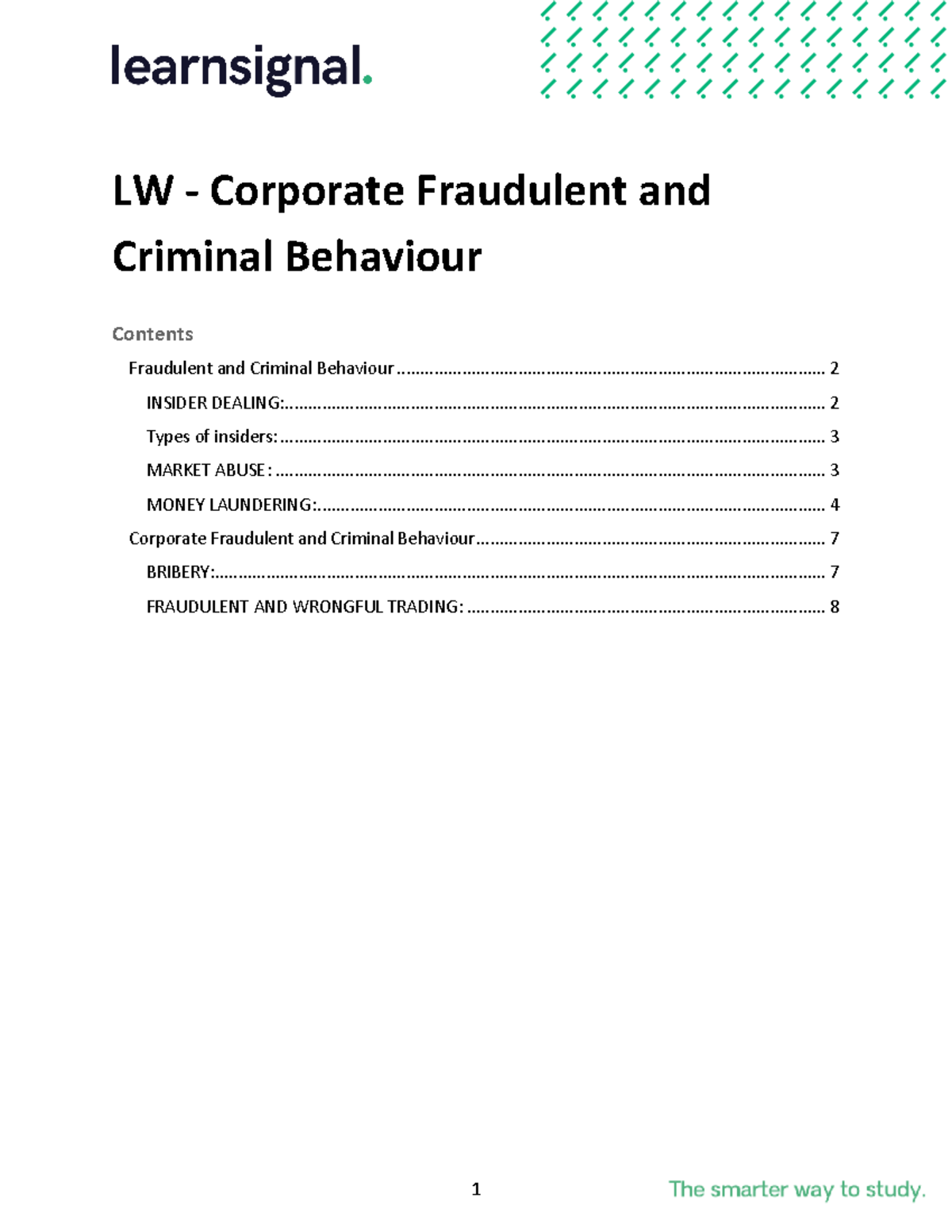 8-8 Corporate Fraudulent and Criminal Behaviour - F4 - LW - Corporate ...