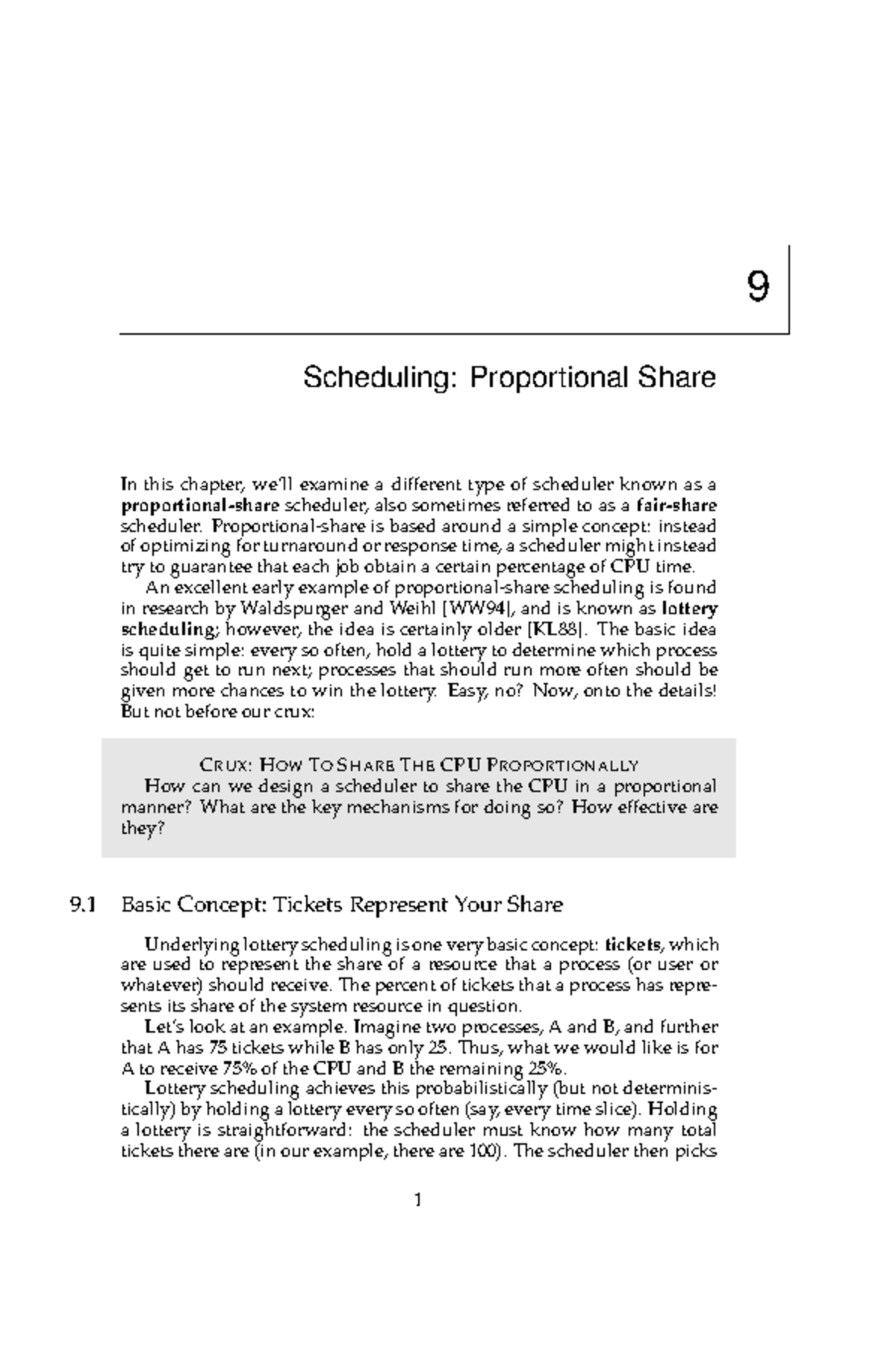Cpu Sched Lottery Cpu Lottery Scheduling Lecture Notes Professor Yifan Zhang Deprecated Api