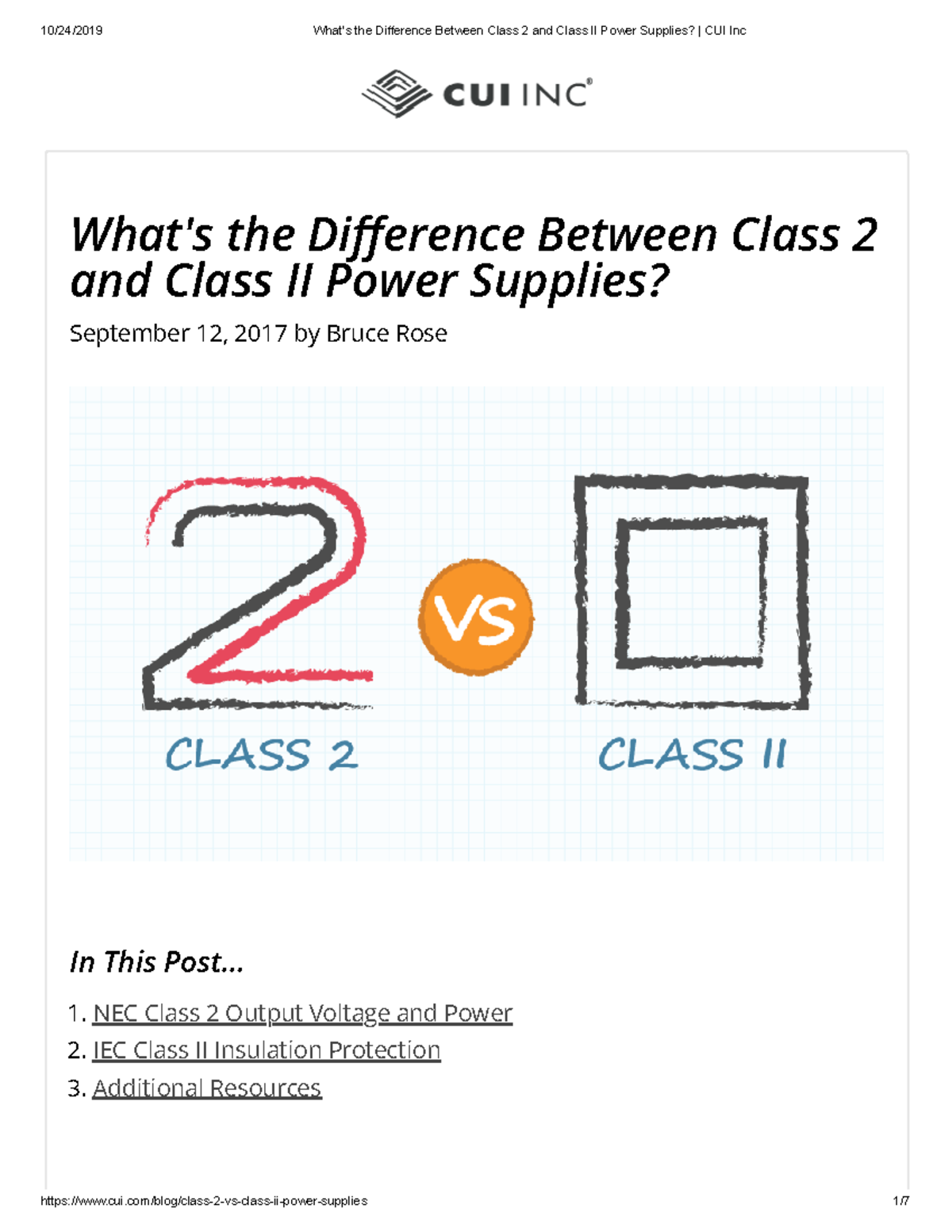 Class 2 and Class II Power Supplies Difference - What's the Dierence ...