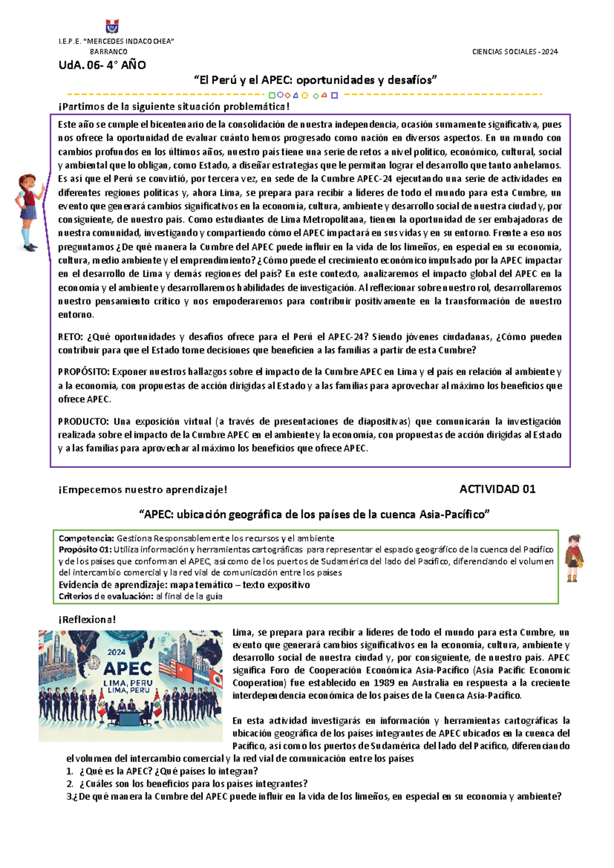 Ud A 06-4°-act 01-ccss-24 apec - I.E.P. “MERCEDES INDACOCHEA” BARRANCO CIENCIAS SOCIALES - UdA ...