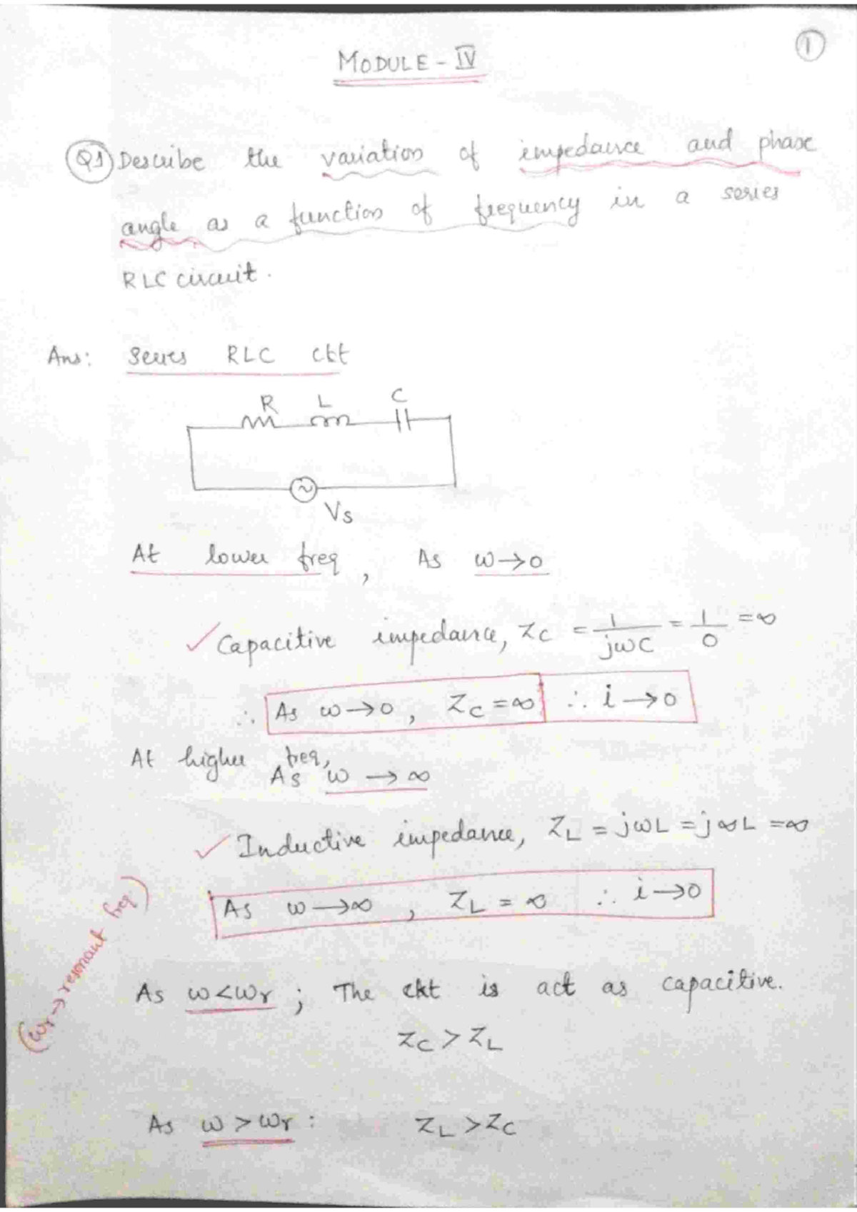 Module 4 Model QNS - It is a lecture note - Analog Electronic Circuits ...