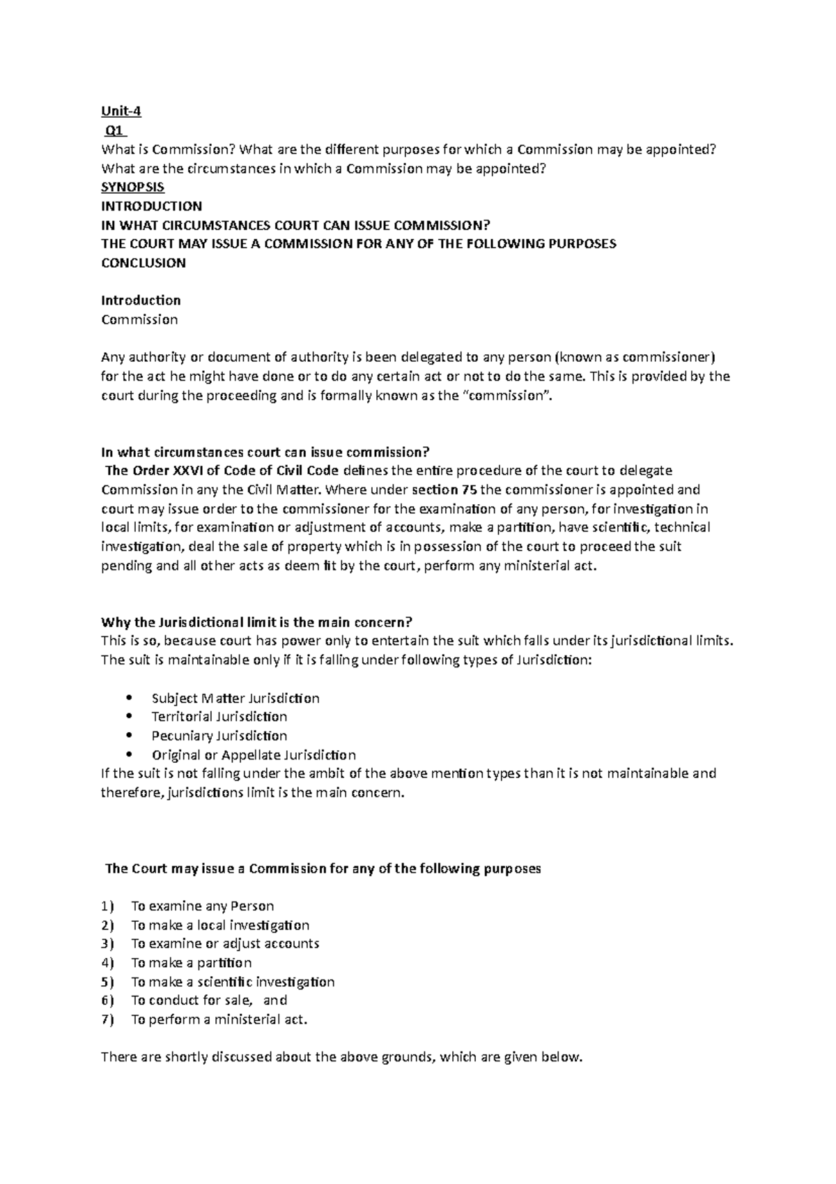 Cpc unit 4 questions and answers in one format. - Unit- Q What is ...