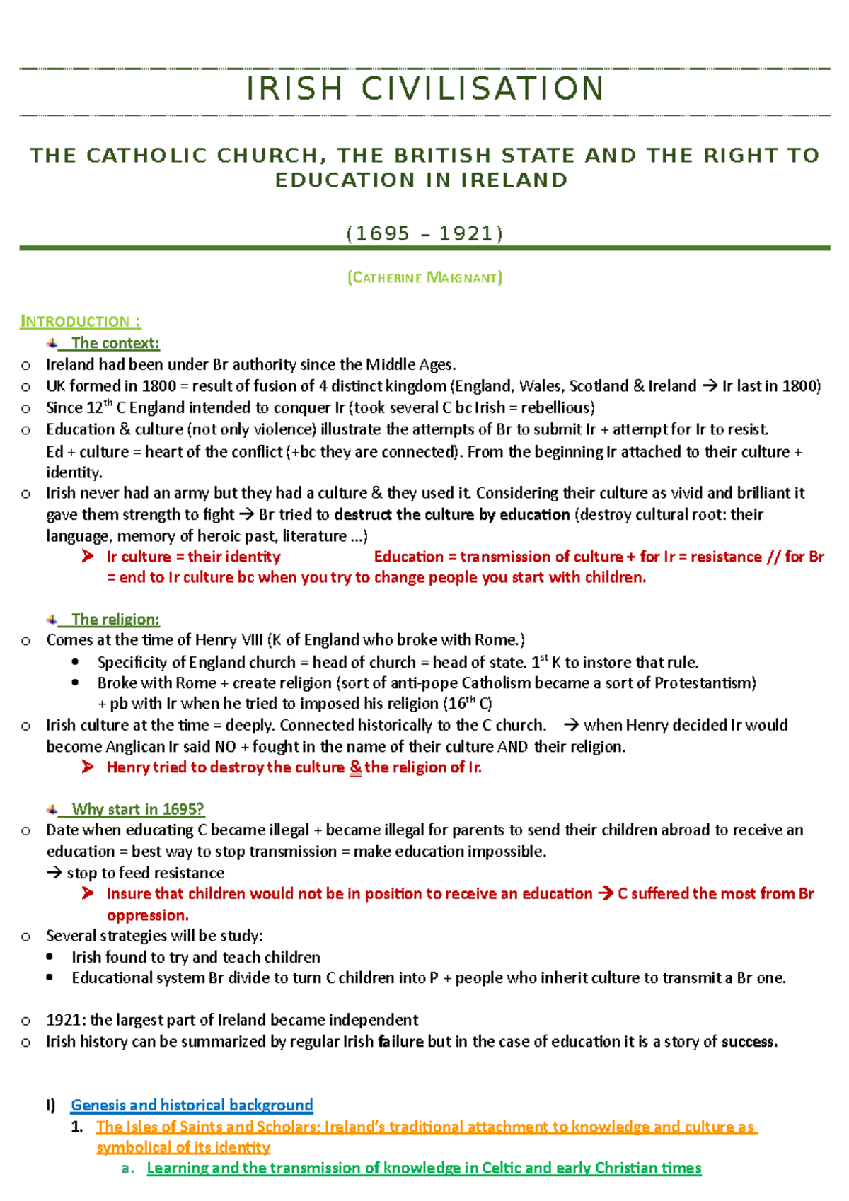 Irish Civilisation - IRISH CIVILISATION THE CATHOLIC CHURCH, THE ...