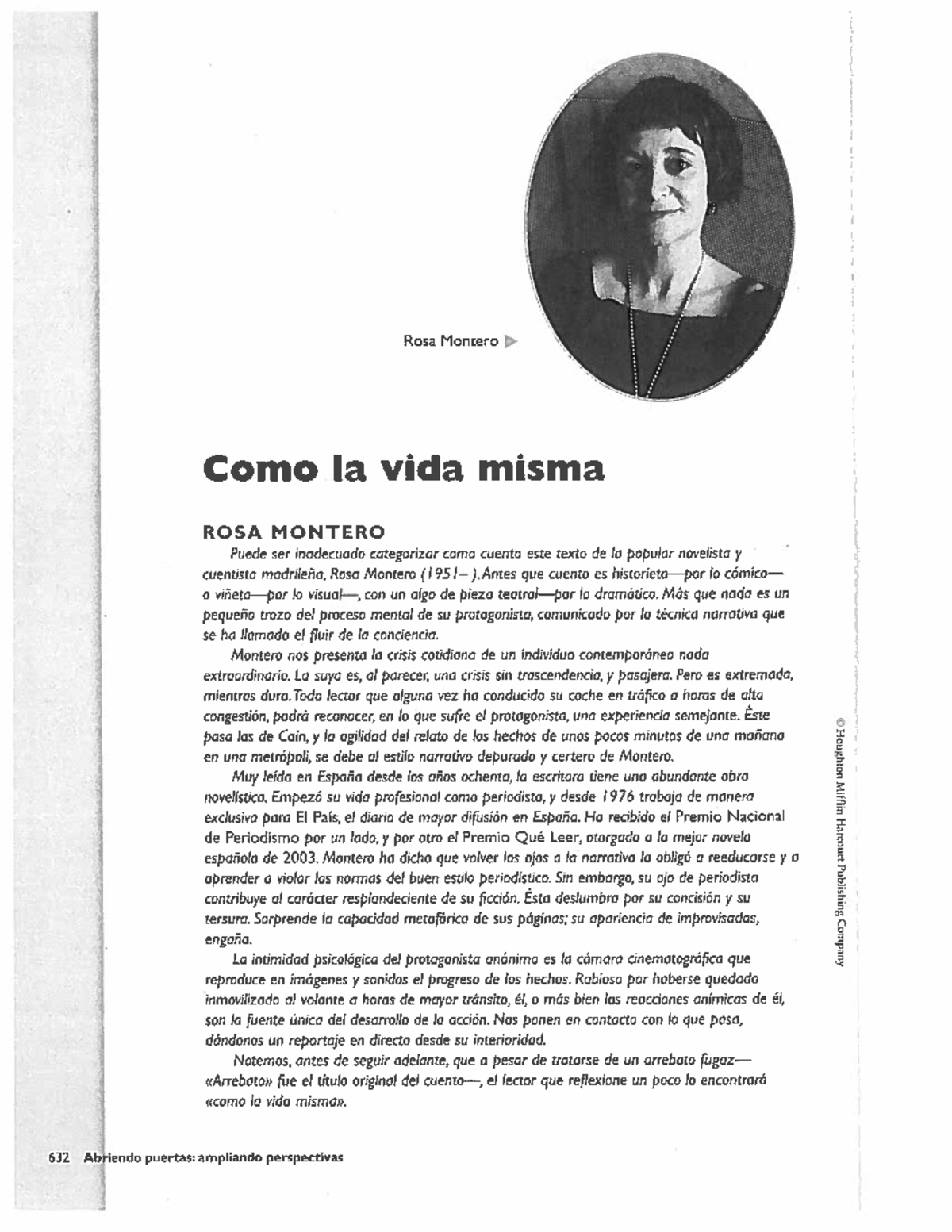 Como la vida misma - Rosa Montero-1 - Studocu