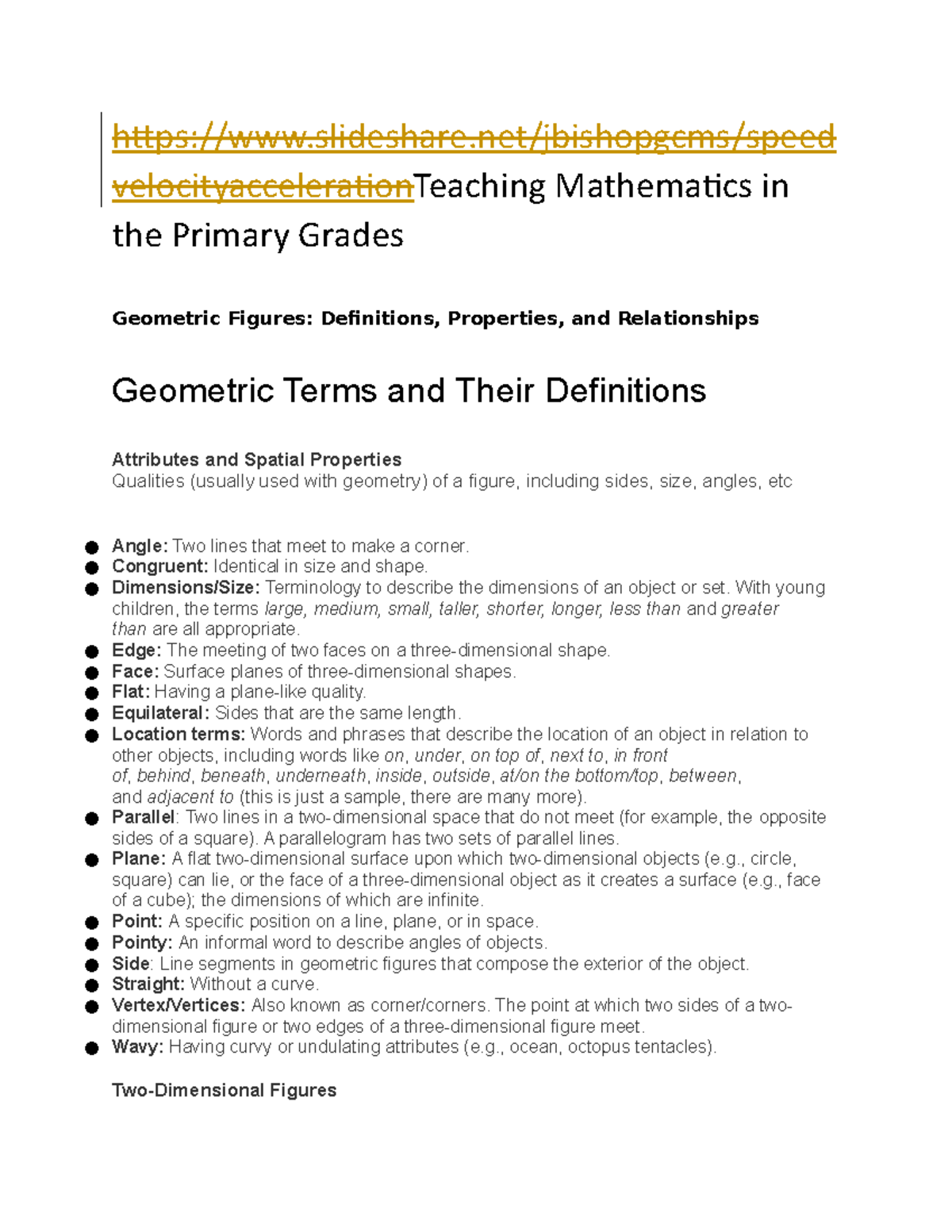Midterm Pointers in BEED 2 - slideshare/jbishopgcms / speed ...