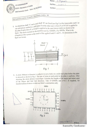 Krandall 1 - Mechanics of Solid H.Crandall Solution chapter 1 - Solutions Manual to accompany ...