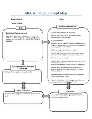 Concept Map med surg - 1 MEC Nursing Concept Map Student Name: Date ...