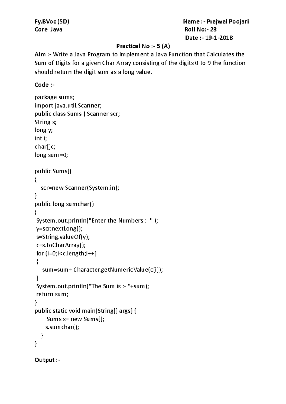 Core java prac 5 - none - ISBN - International Standard Book Number ...