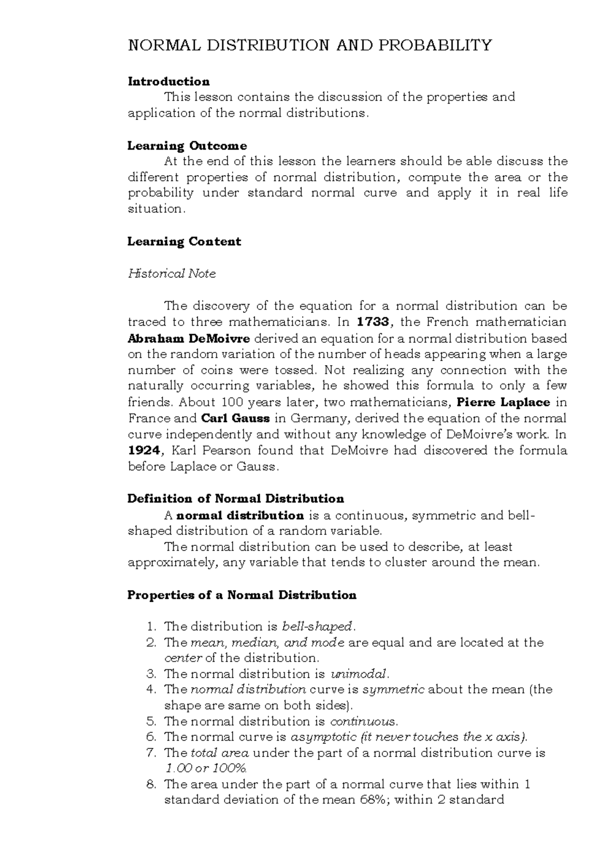 4 5 Normal-Distribution-and-Probabilities - NORMAL DISTRIBUTION AND ...