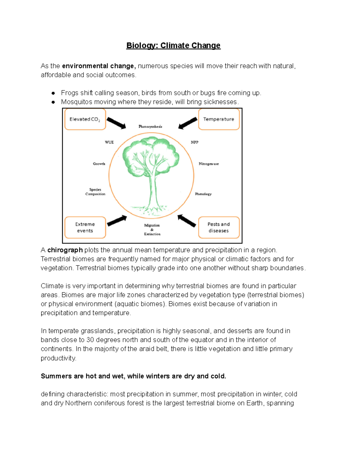 Biology Climate Change - Frogs shift calling season, birds from south ...