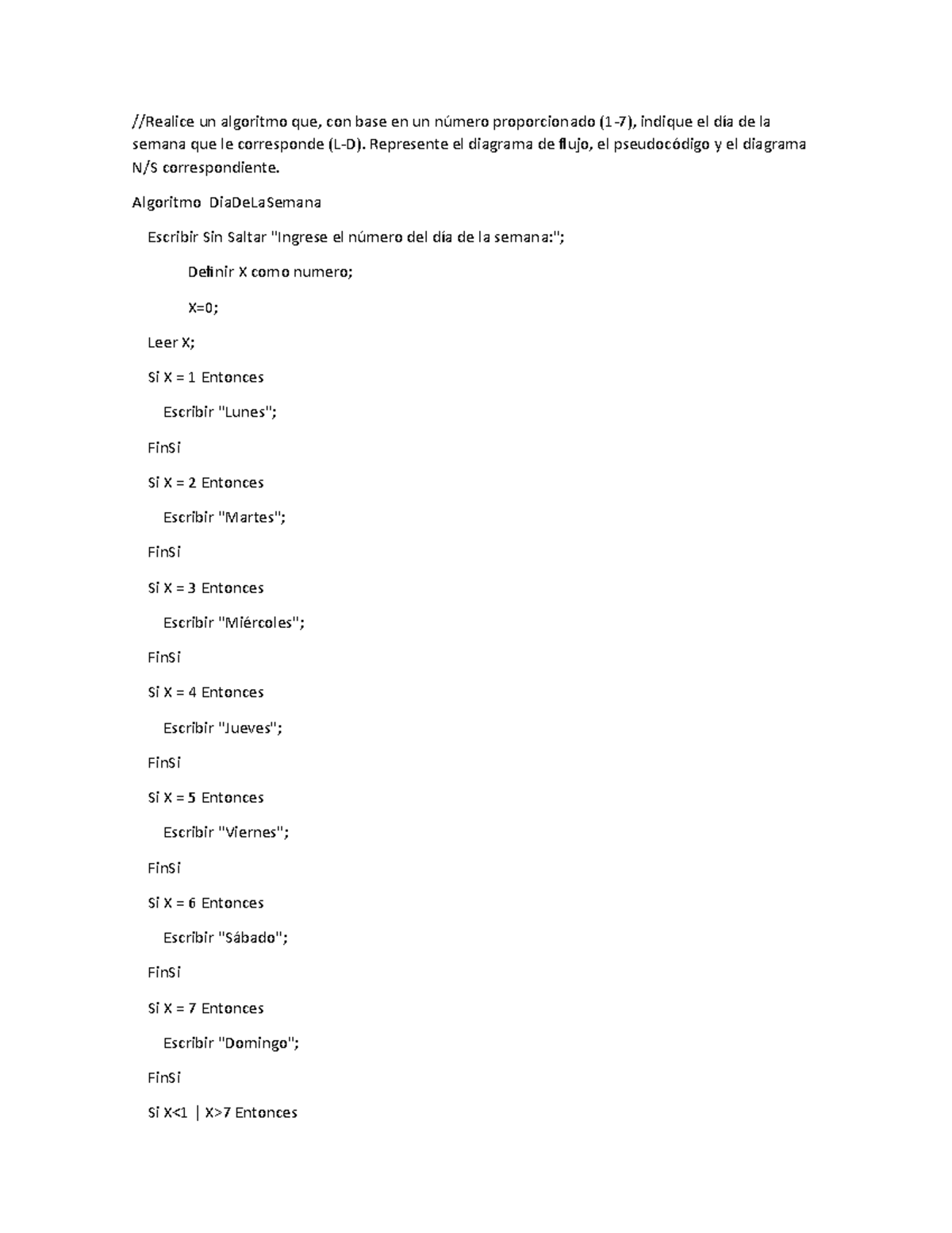 Pdfcoffee - Sistemas - //Realice un algoritmo que, con base en un ...