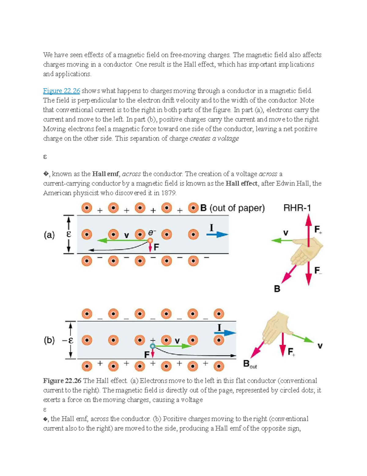 Lesson Note on the Hall effect - We have seen effects of a magnetic ...