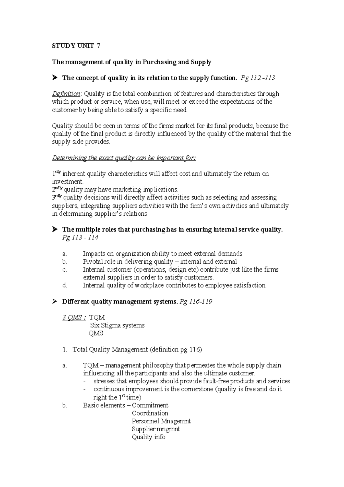 MNP2601-chapter 7 - Supply chain slides - STUDY UNIT 7 The management ...