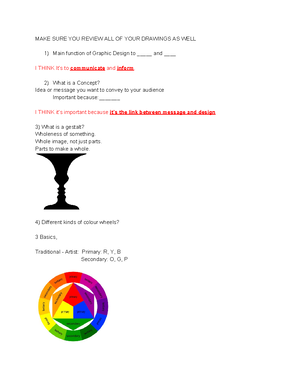 Colour Correction exam notes - Channels layers of colour that are ...