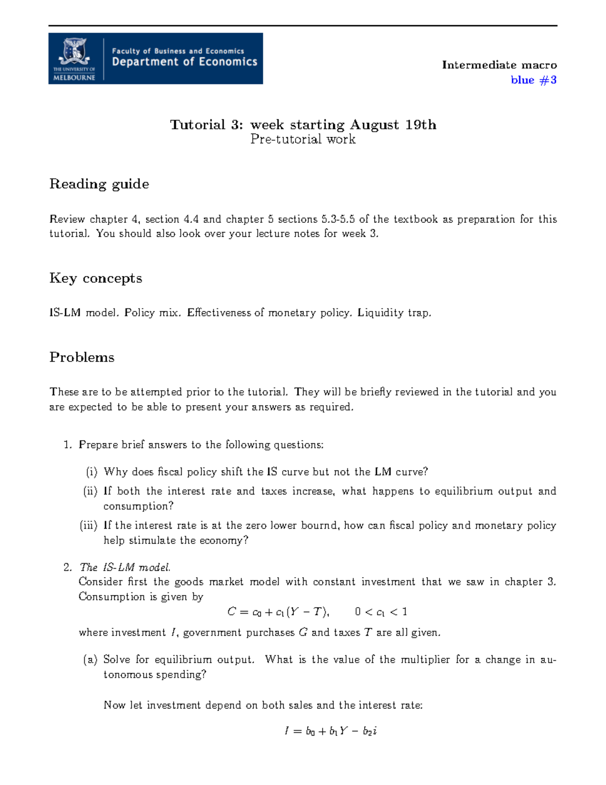 Blue3 - Pre Tutorial 1 - Blue 1 - Intermediate macro blue # Tutorial 3: week starting August ...