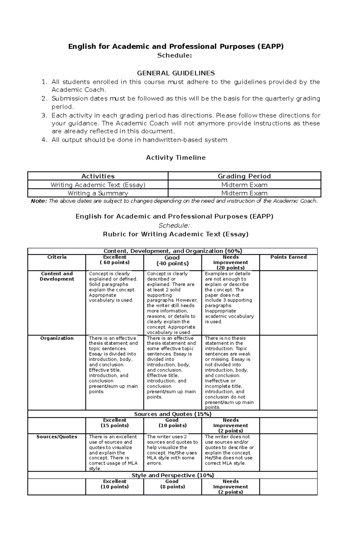 English for Academic and Professional Purposes- G11 - English for ...