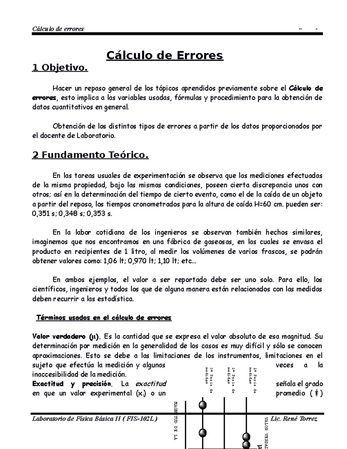 Cálculo de errores - Labo - μ medidas3ª Serie demedidas2ª Serie ...
