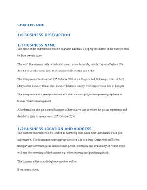 Chapter 5 - it helps students in their work - CHAPTER 5 FINANCIAL PLAN ...