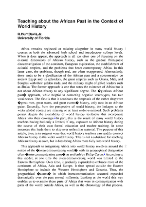 GES 110 Tutorial 5 Discussion and Response Questions - GES 110 Tutorial 5 This week’s tutorial ...