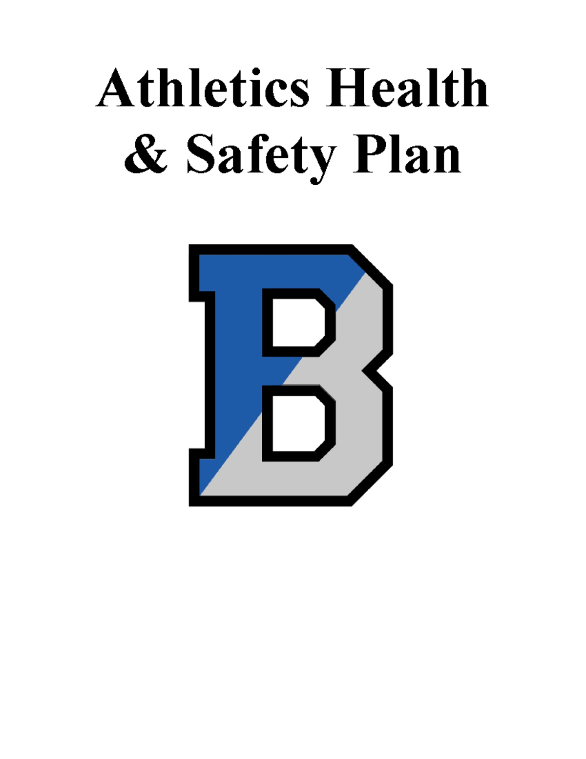 BTSD Covid Return to Sport 2 - Athletics Health & Safety Plan ...