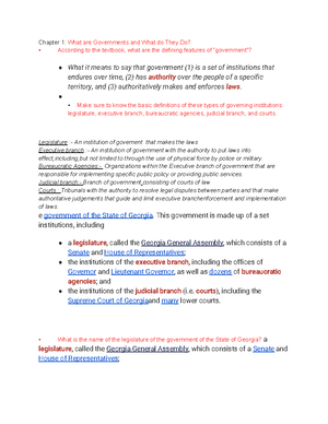 Exam 2 Study Guide SU23 - pt1 - POLS 1101: American Government (Summer ...