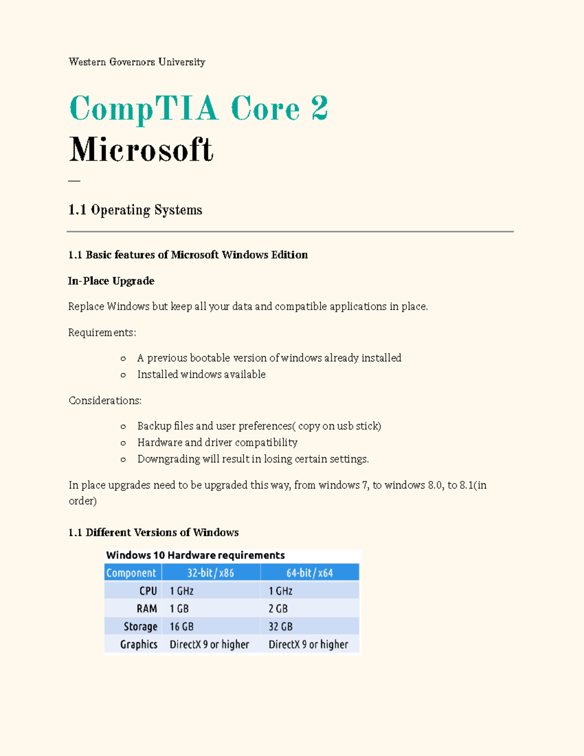Class notes-2 - Comptia Core 2 Study guide notes, very in depth ...