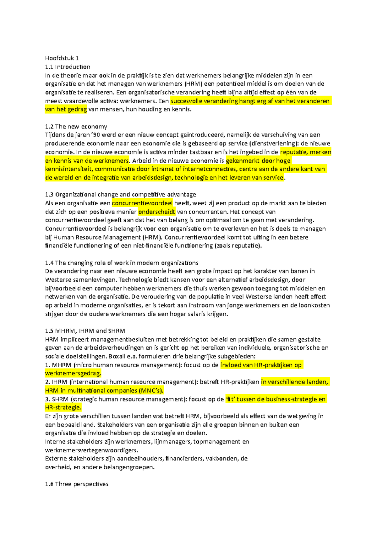 Samenvatting Boselie - Strategic Human Resource Management - Hoofdstuk ...